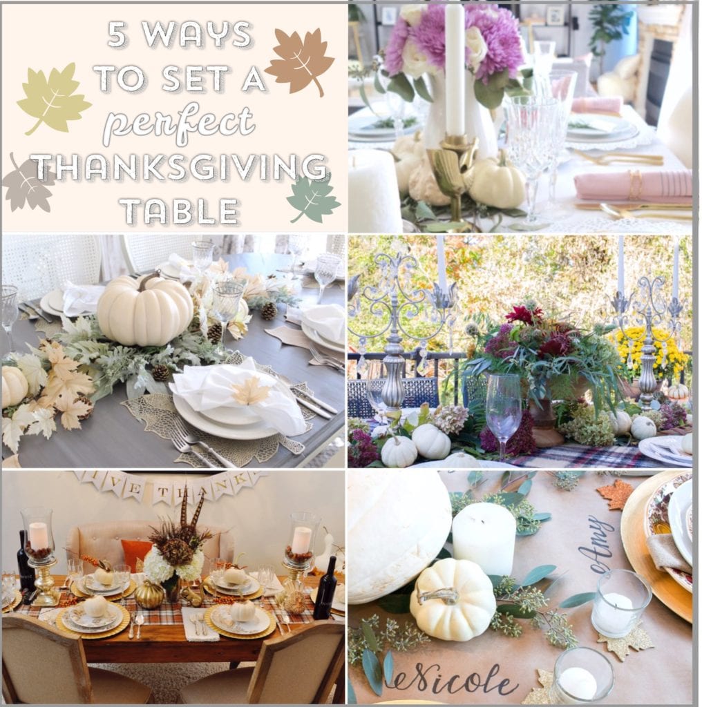 Five Ways To Set A Perfect Thanksgiving Table Summer Adams